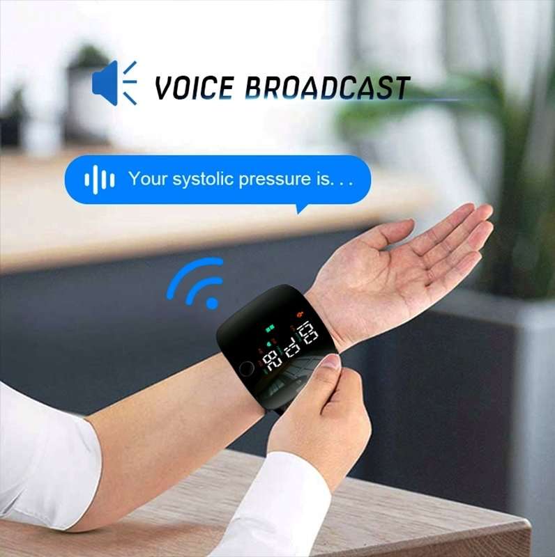 CareHart Smart Rechargeable Wrist Blood Pressure Reader With Voice ...